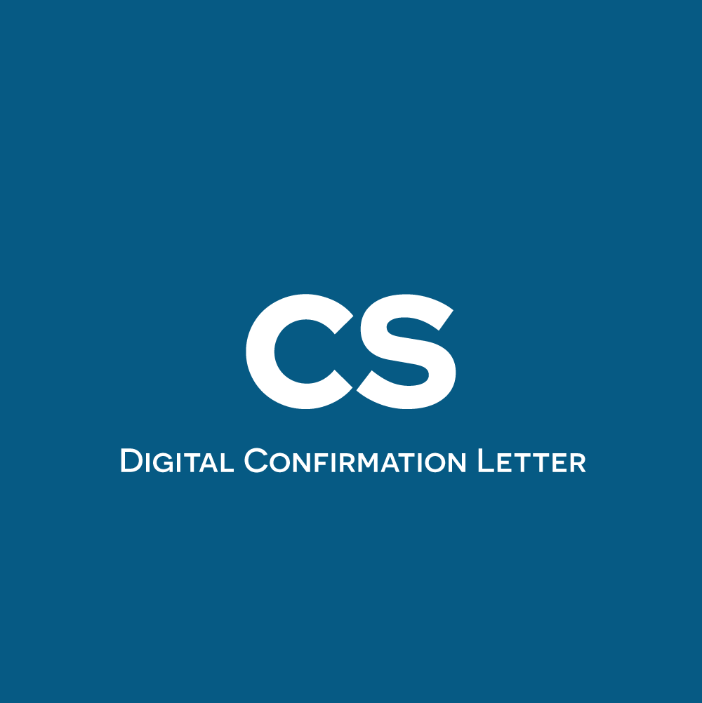 CS Digital Confirmation Letter - ICPM